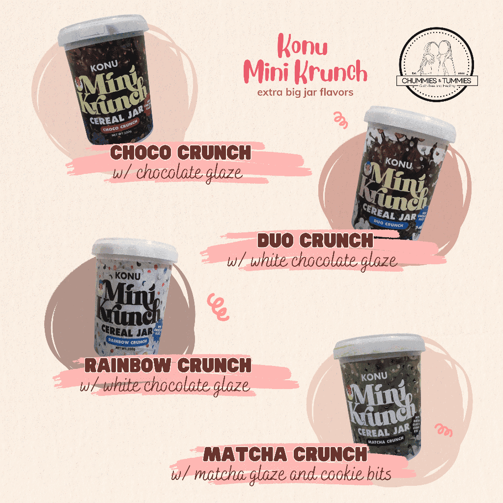 KONU Mini Krunch Cereal Jar (Extra Big - 350grams) | Shopee Philippines KONU Mini Krunch Cereal Jar (Extra Big - 350grams) | Shopee Philippines
