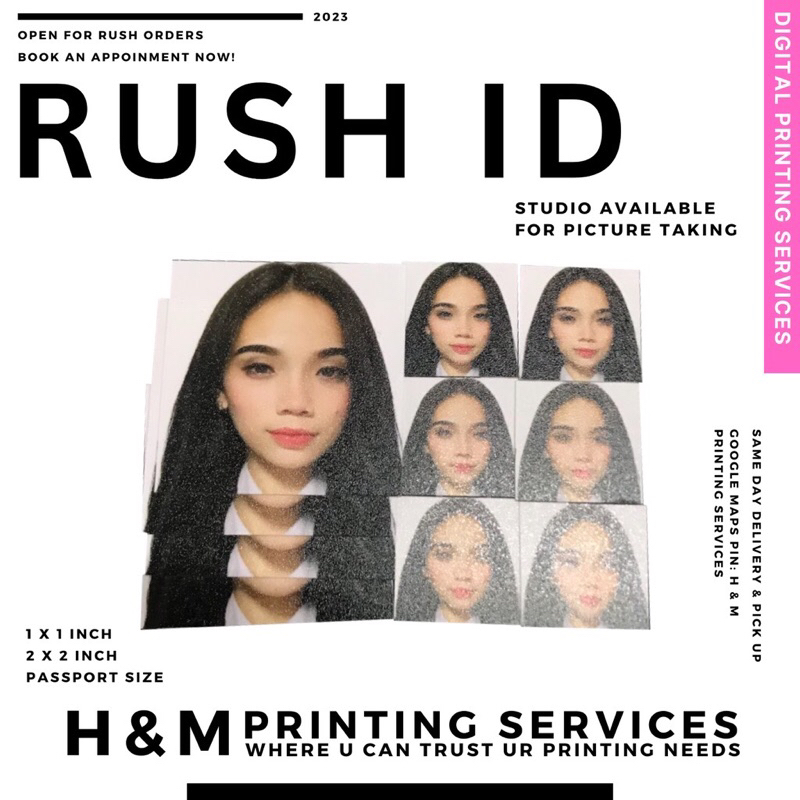 Rush ID Photo Printing Package | Shopee Philippines