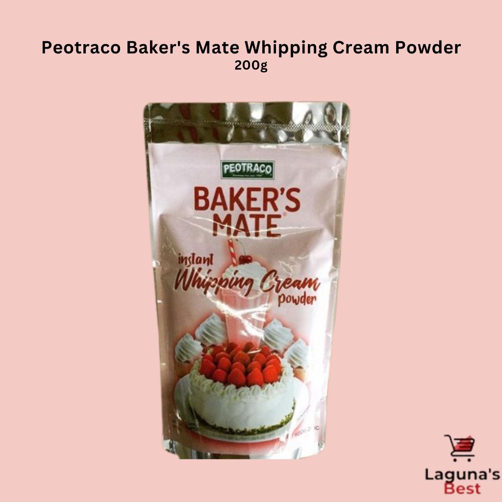Peotraco Baker's Mate Whipping Cream Powder 200g | Shopee Philippines