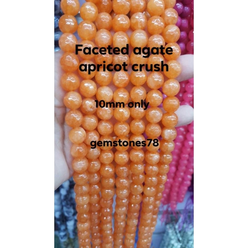 Faceted agate apricot crush color of the year 2024 | Shopee Philippines