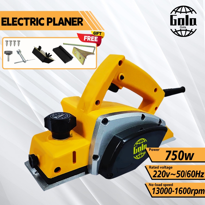 750W Power Planer Tool N1900B Electric Wood Planer Power Tool with Case plainer Working 82mm ...