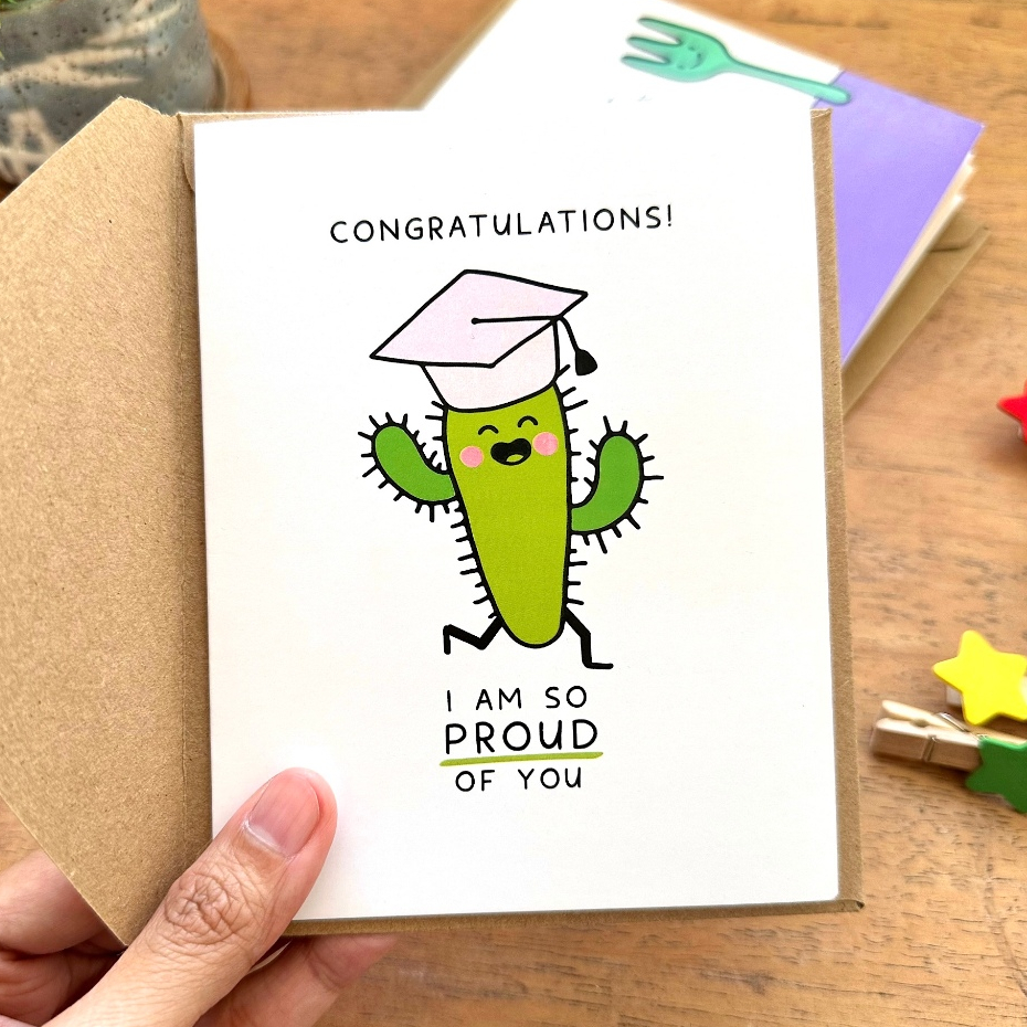 I Am So Proud Of You - Congratulations Card Graduation Card Recognition ...
