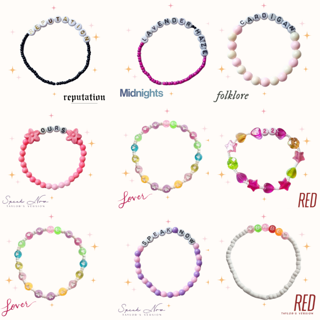 Taylor Swift Inspired Friendship Bracelet Eras Tour Bead Bracelet with ...
