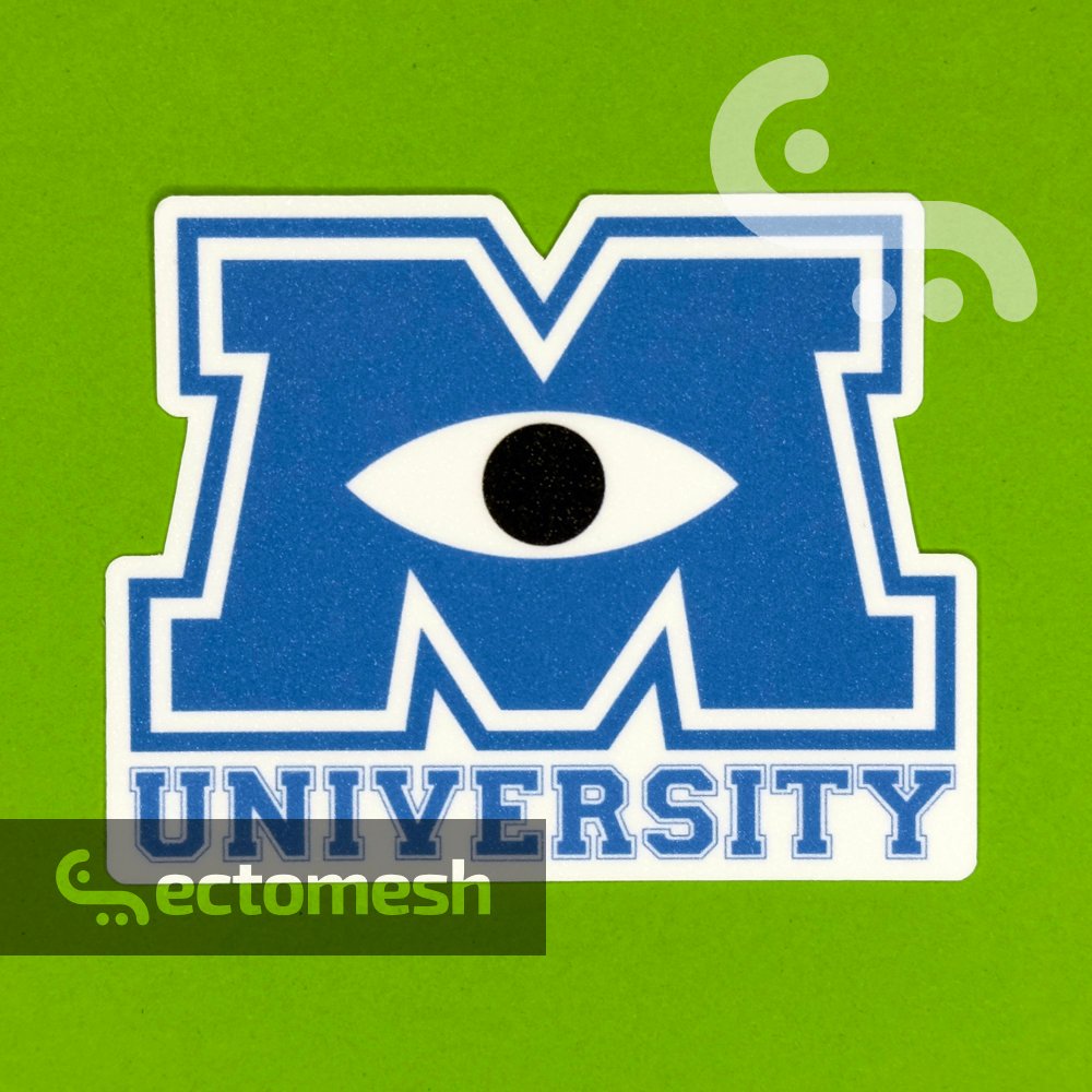 Monsters University Logo v1 - Vinyl Waterproof Sticker for Cars and ...