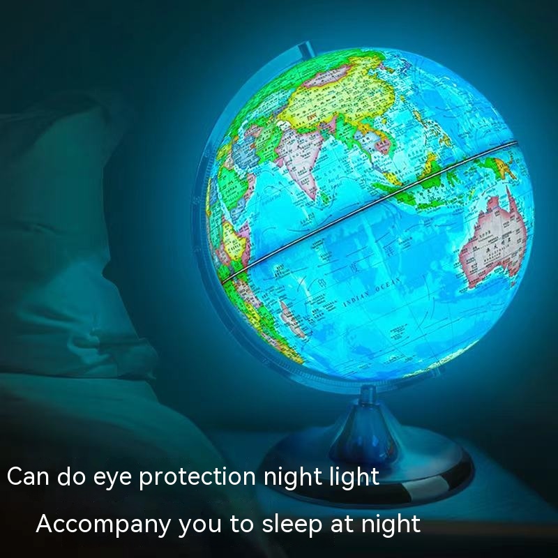 32CM LED Light World Earth Globe Geography Educational Toy Luminous ...