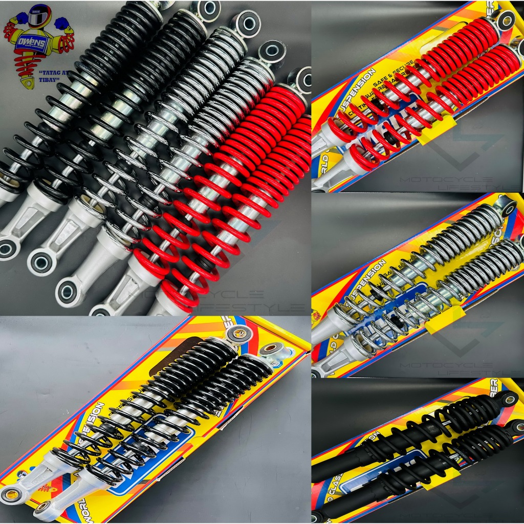 Owens XRM/Wave Rear Shock Absorber 345mm / 320mm(Pair) | Shopee Philippines