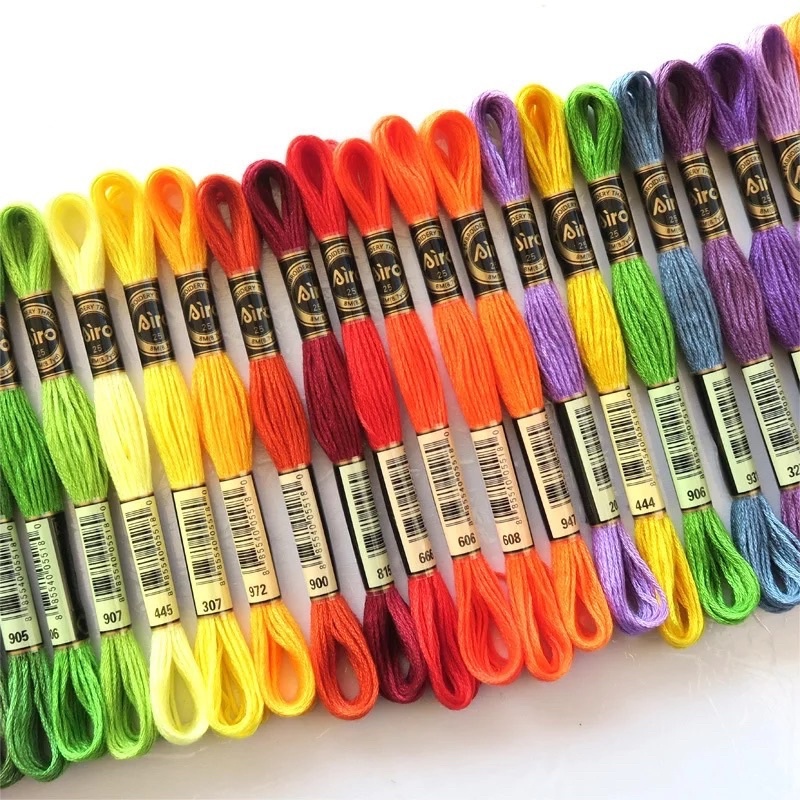 [Part 3]Cross Stitch Thread 8 Meters DMC 447 Colors Embroidery Thread ...