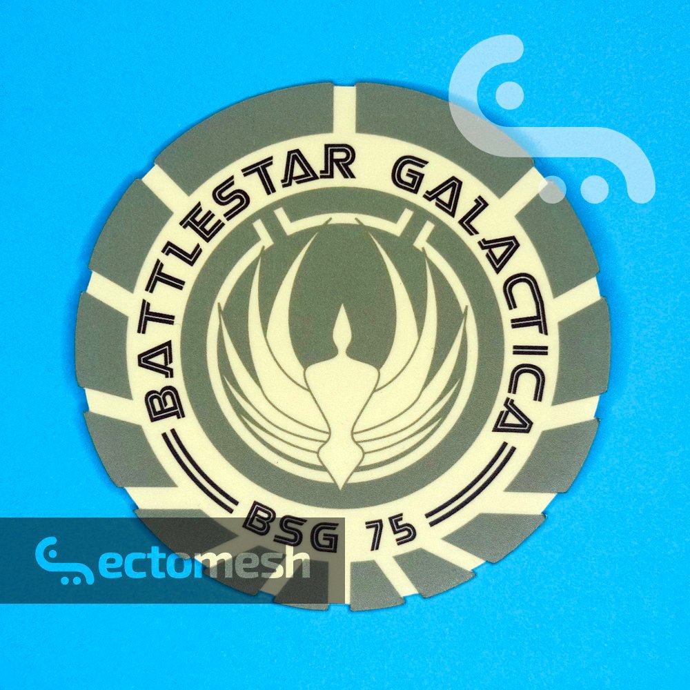 Battlestar Galactica BSG Seal Logo - Vinyl Waterproof Sticker by ...