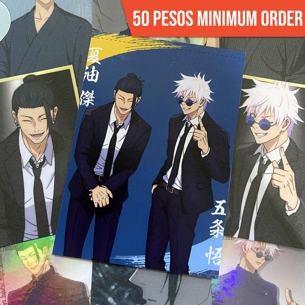 Jujutsu Kaisen Gojo Satoru & Suguru Geto Anime Themed Merch (Photocard ...
