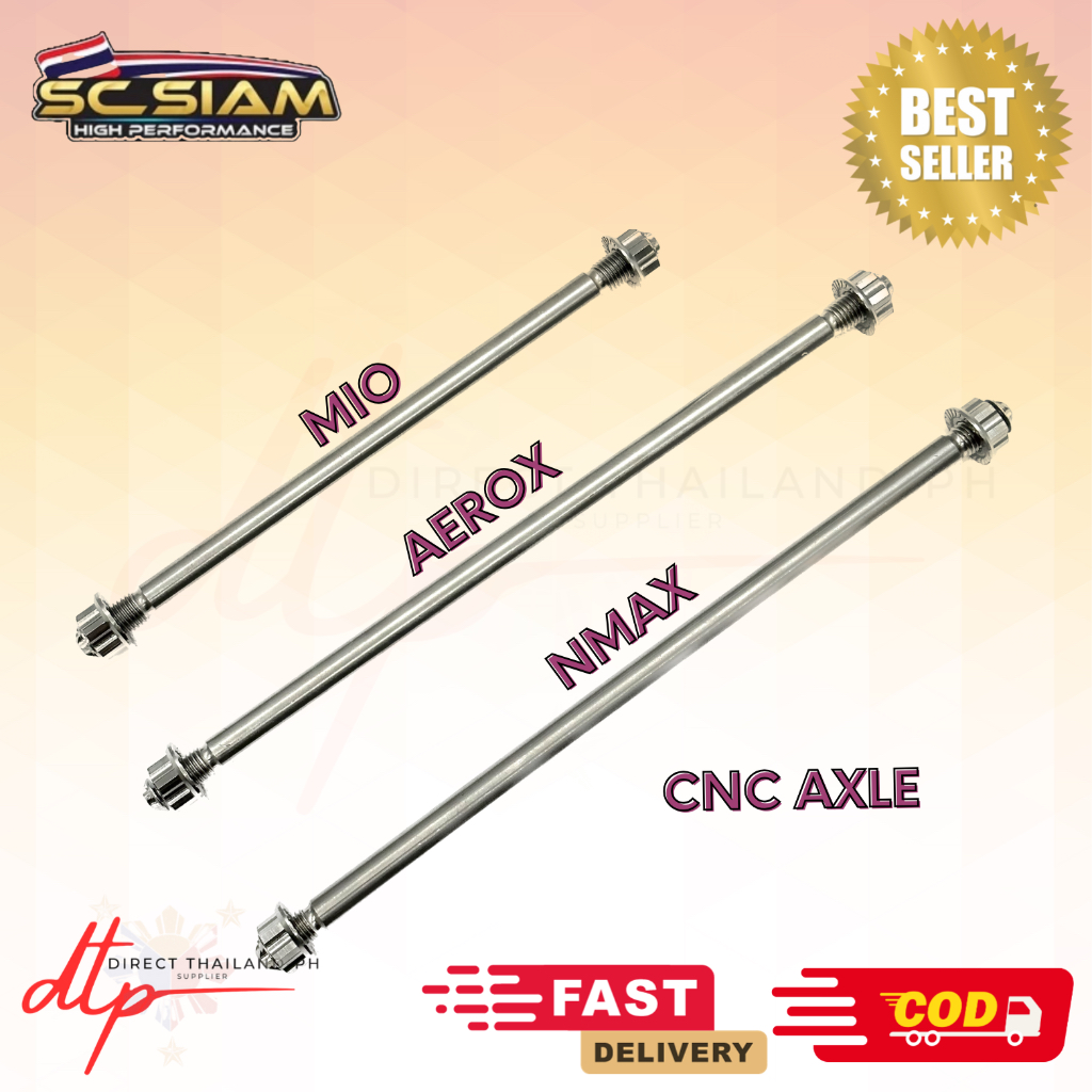CNC FRONT AXLE NMAX / AEROX / MIO - MIO125 /CLICK ( SC CIAM ) | Shopee ...