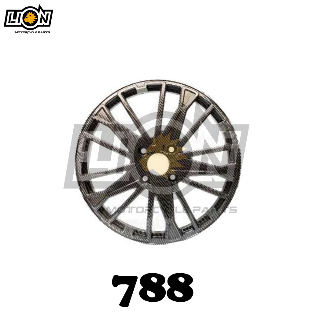 LION Motorcycle Tricycle Side Wheel Mags/Rims 17 Inches Carbon | Shopee ...