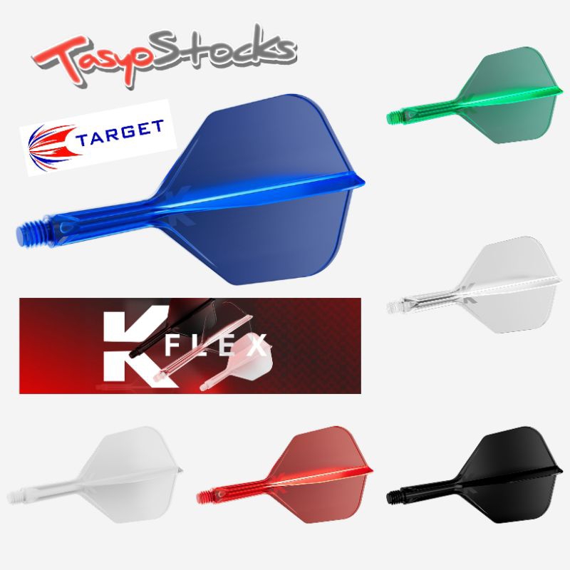 TARGET KFLEX NO6 INTEGRATED DART FLIGHTS AND STEM [SHORT ONLY] | Shopee ...