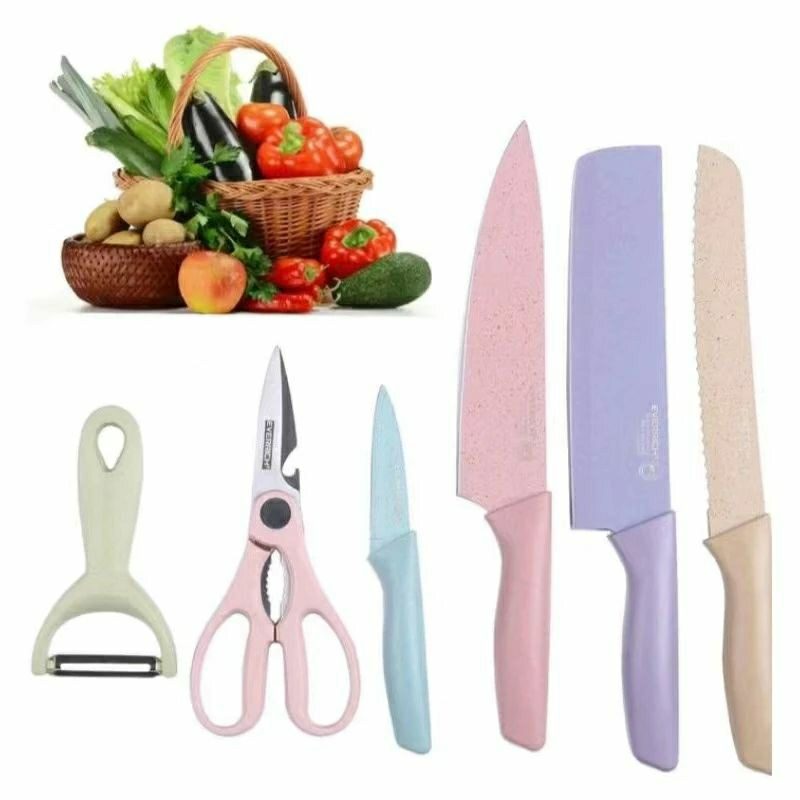 kitchen Knife set (6pcs) | Shopee Philippines