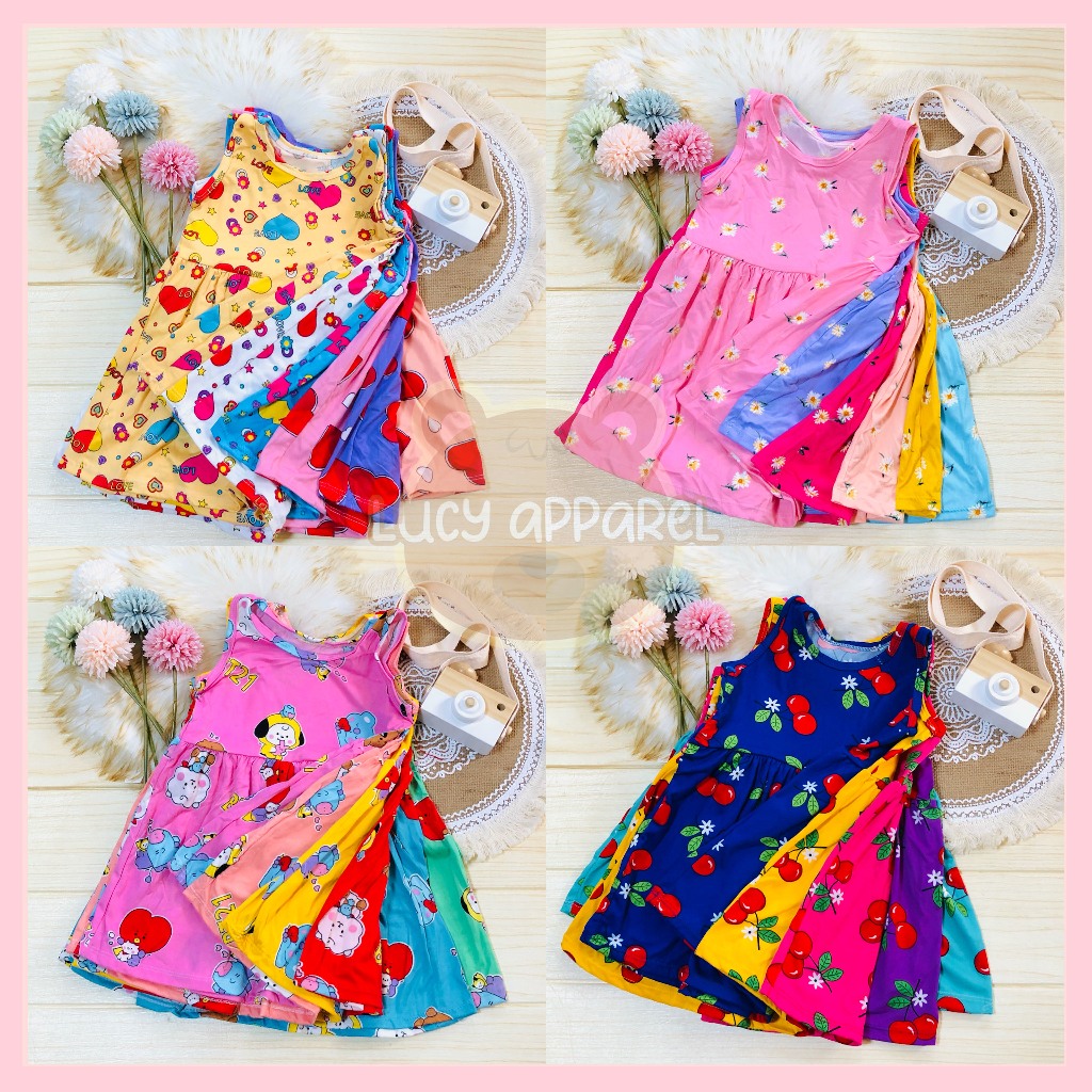 3 PCS SABRINA Baby & Kids Dress for GIRLS 6-24 MONTHS | Shopee Philippines