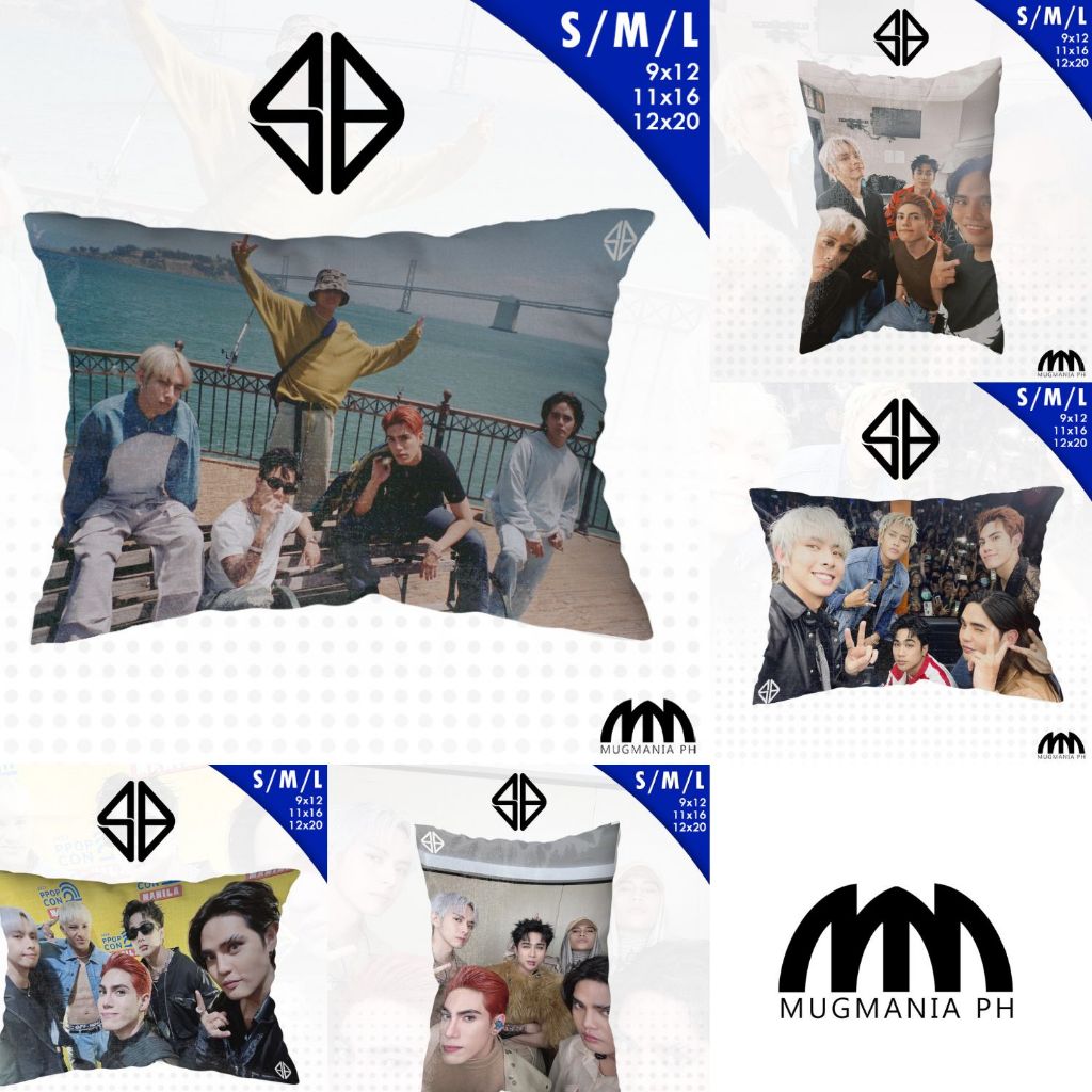SB19 Pillows - Mugmania - Sb19 Merch Pillow V1 (Available in 3 Sizes ...
