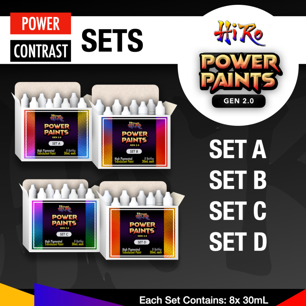 Power Paints Sets 8x30ml | POWER PAINTS by Hiro (Alternative to Citadel ...