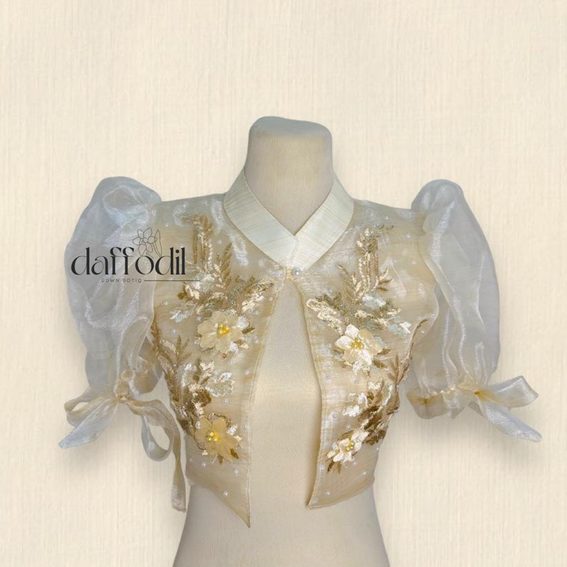 FILIPINIANA BOLERO | PUFF SLEEVES | Shopee Philippines