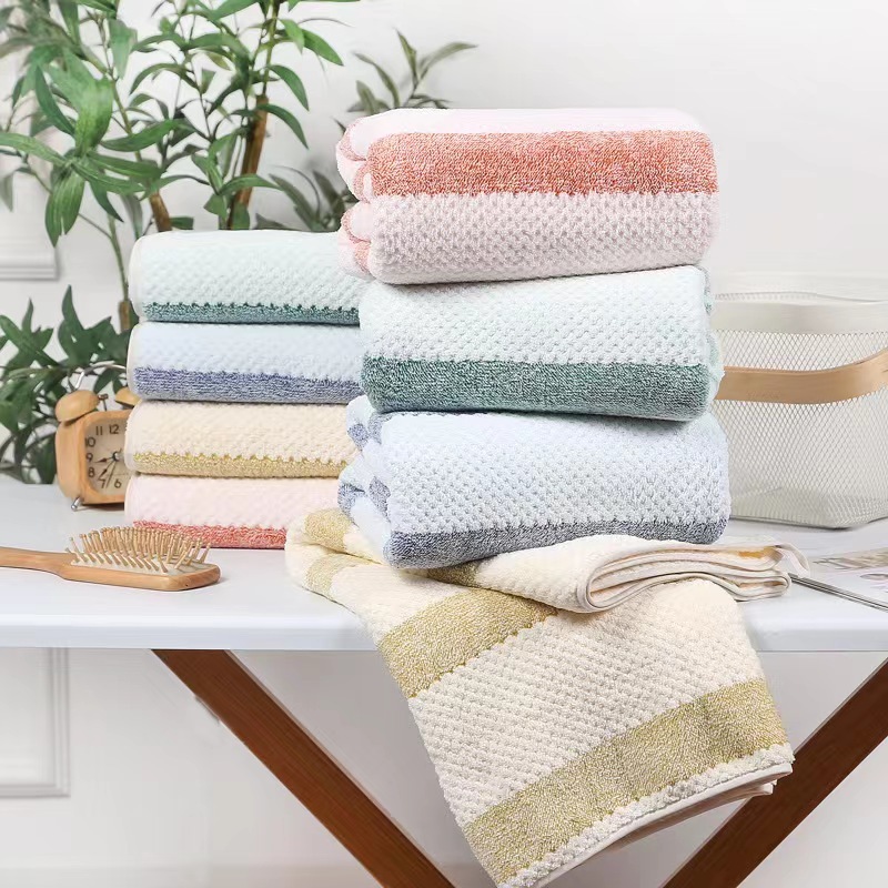 Towel and Bath Towel (2 in 1Set) Coral Velvet Thickened Premium (Hemmed ...