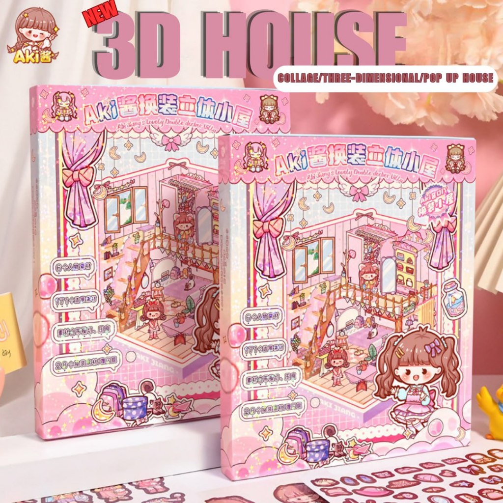 AKI DIY 3D House Pop Up House with Light Craft kids for Kids by ...