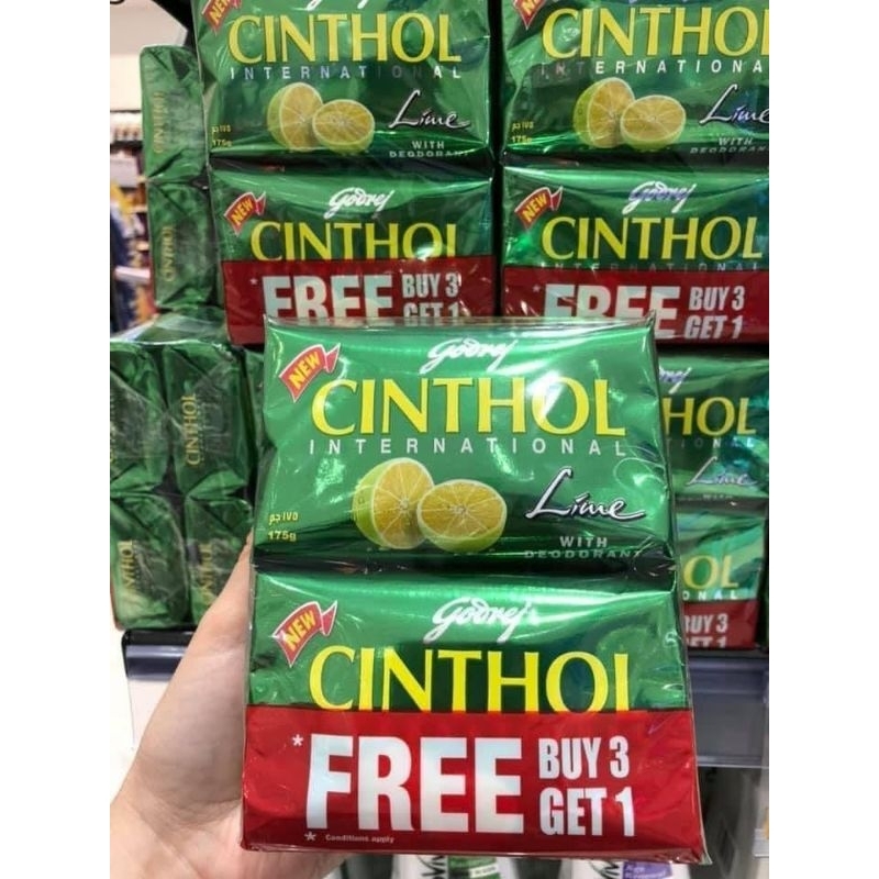 Original Cinthol International Soap Lime with Deodorant 125g/175g ...