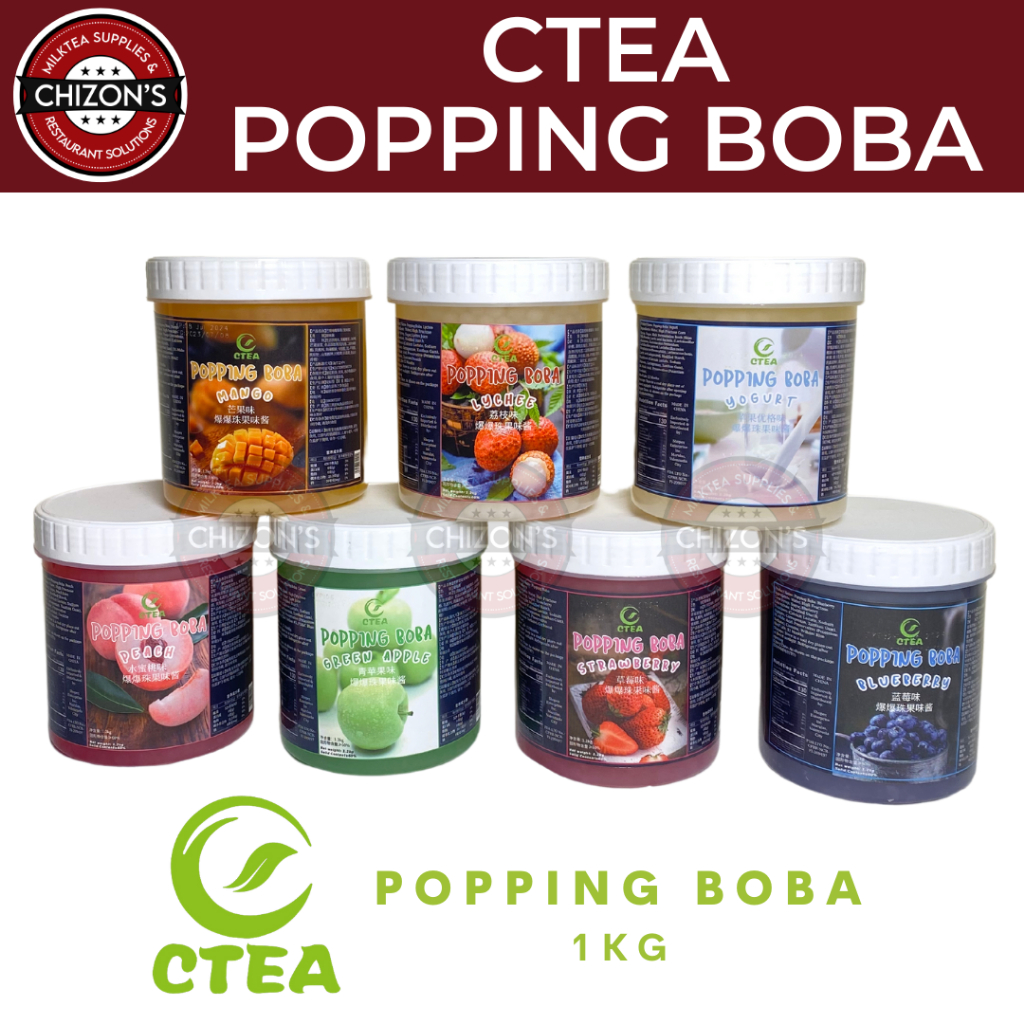 CTEA Popping Boba 1.2kg Fruit Tea Sinker Milk Tea Sinker | Shopee ...