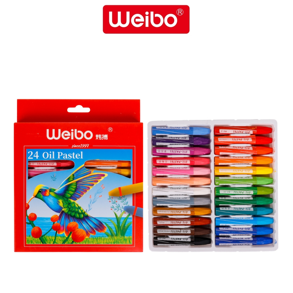 WEIBO WB-1212-24 OIL PASTEL 24COLORS | Shopee Philippines
