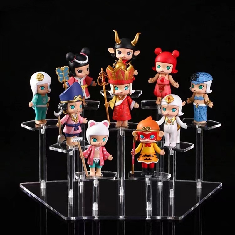 3 Layer Acrylic Figures Display Stand Storage Rack Detachable 3 Tier ...