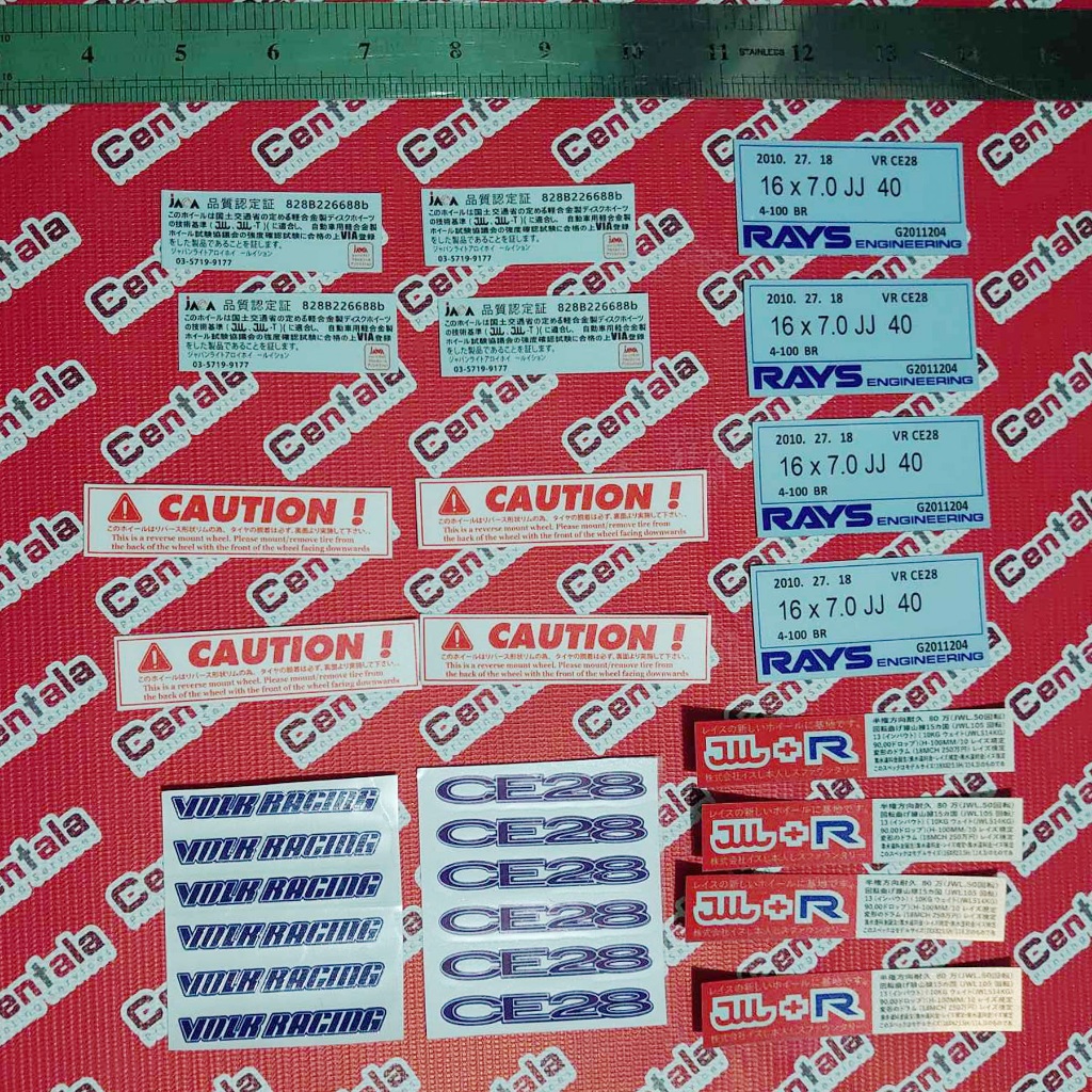 Volk Racing CE28 replacement sticker blue | Shopee Philippines