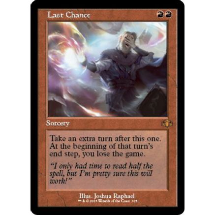 Last Chance (Retro Frame) - Dominaria Remastered (DMR) MTG | Shopee ...