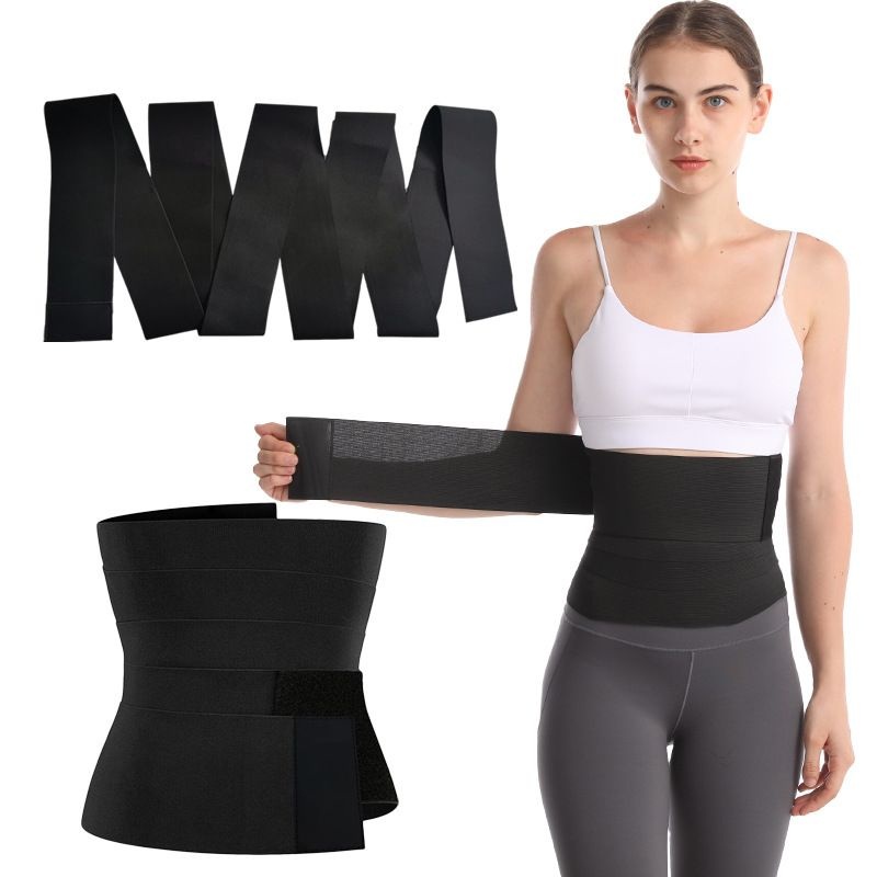 5M Waist Trainer fitness abdominal elastic belt Long Torso Tummy Wraps ...