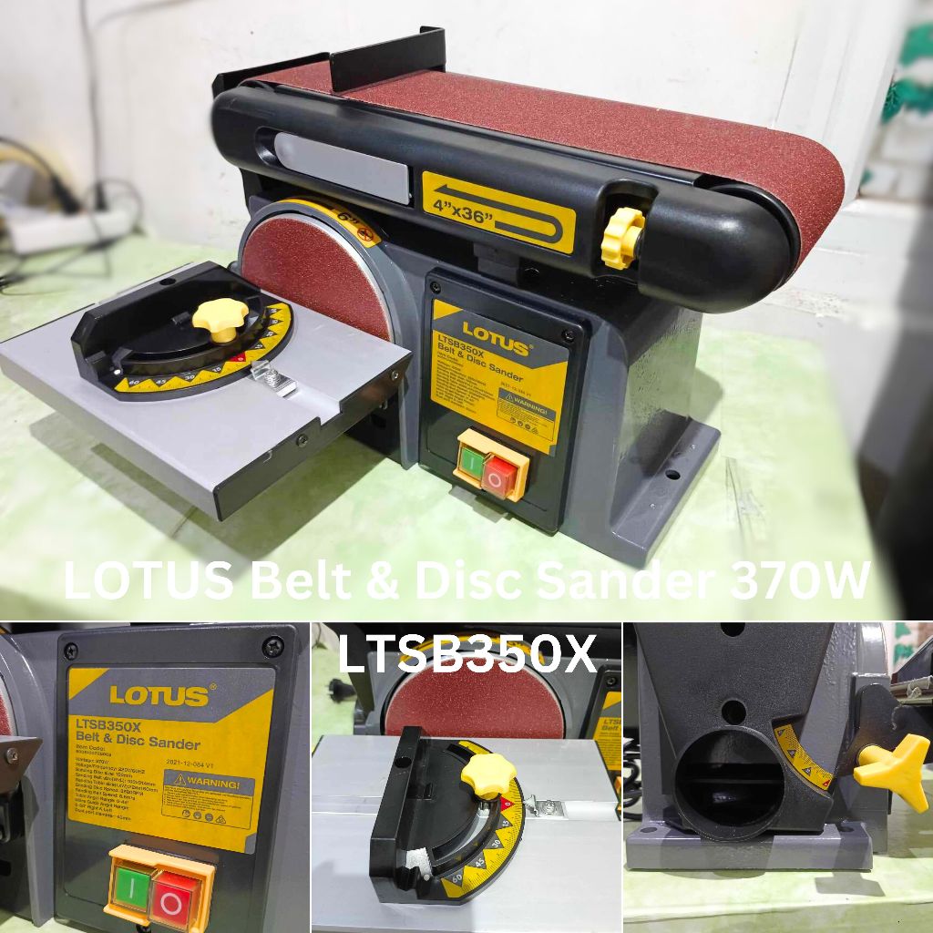ORIGINAL LOTUS Belt and Disc Sander 370W LTSB350X | Shopee Philippines