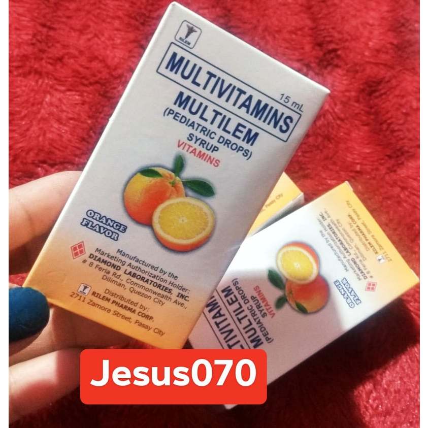 MULTILEM DROPS Multivitamins -15ml - Orange Flavor - DRP - 485 | Shopee ...