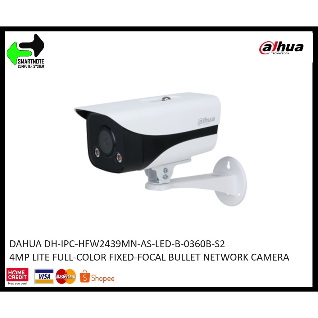 DAHUA 4MP LITE FULL-COLOR FIXED-FOCAL BULLET NETWORK CAMERA (DH-IPC ... DAHUA 4MP LITE FULL-COLOR FIXED-FOCAL BULLET NETWORK CAMERA (DH-IPC ...