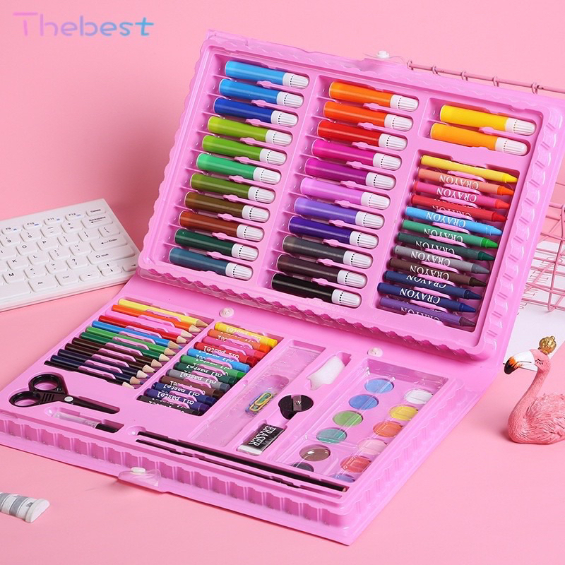 KX 42 pcs Kids Coloring Set Painting Water Color Crayon Drawing Set Art ...