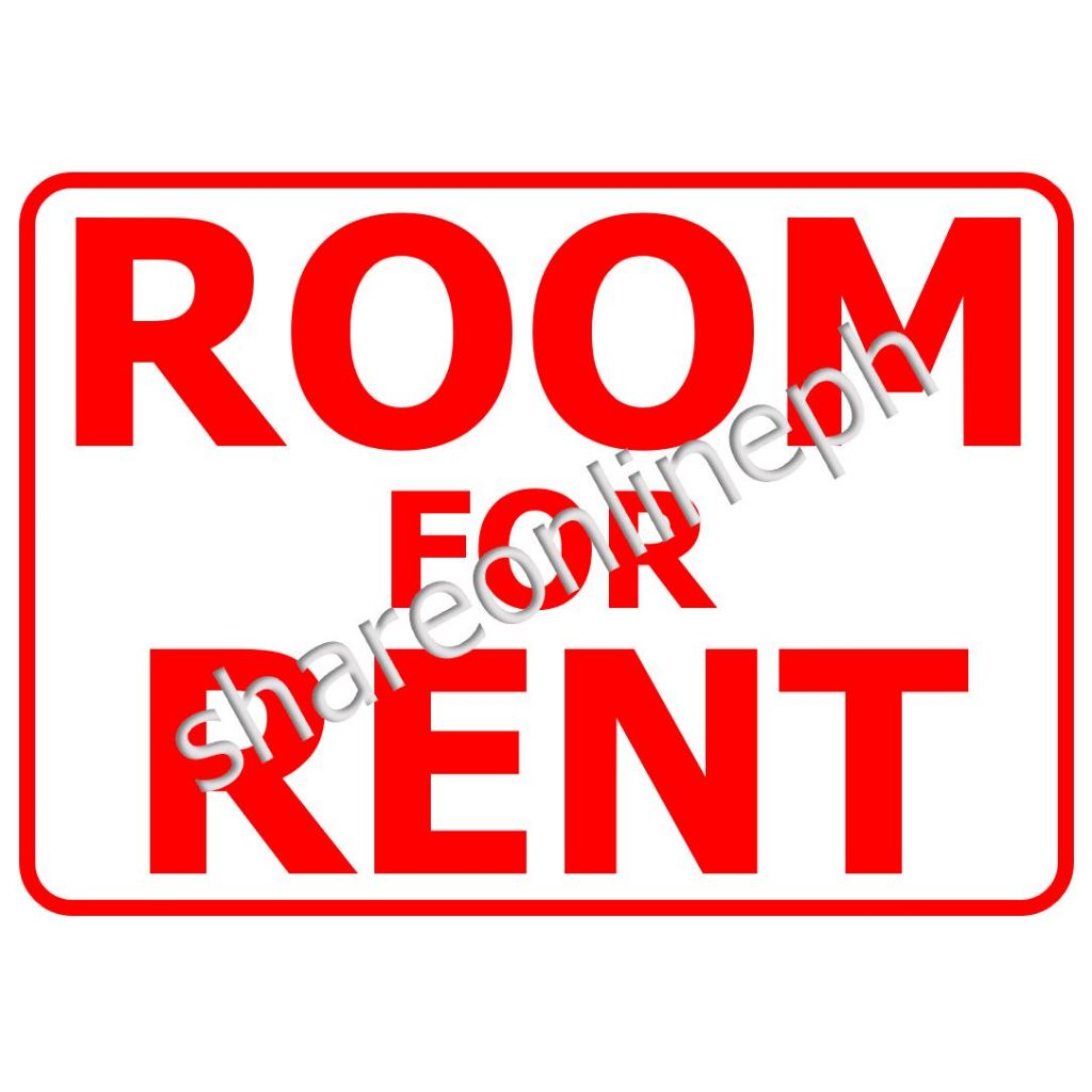 Laminated Signages Room For Rent Sticker Signage PVC Sign Boards ...