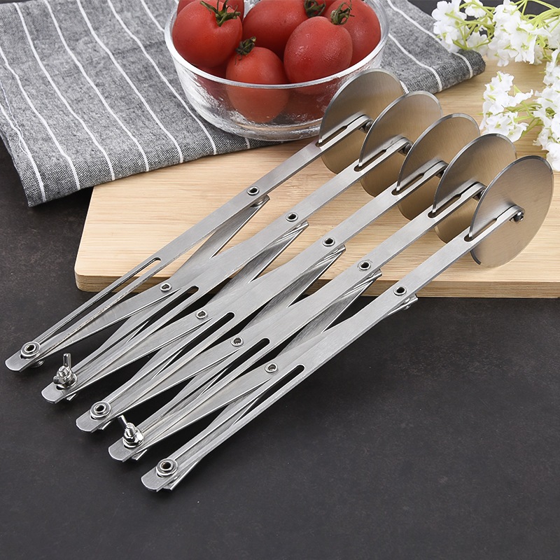 Adjustable 3/5/7 dough divider stainless steel pastry pizza cutter ...