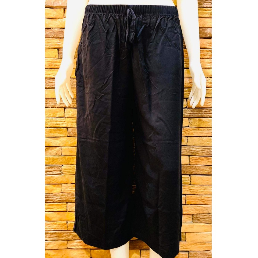 CHALLIS Plain Square pants w/Pocket (CAN FIT UP TO XL) | Shopee Philippines