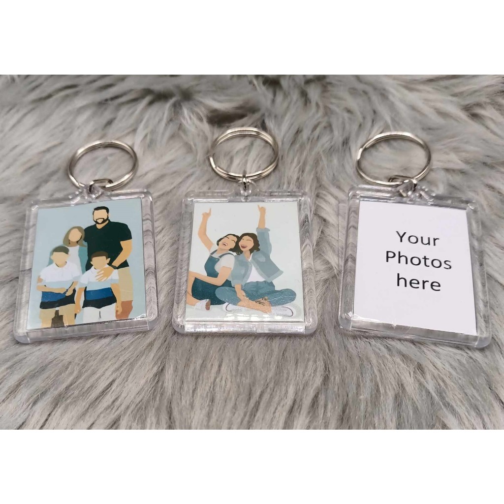 Acrylic Keychain for Giveaways l Personalized/Customized l Insert Photo ...
