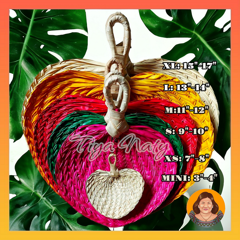 TIYA NATY Anahaw Buri Abaniko Pamaypay Native Handheld Fan simple ...