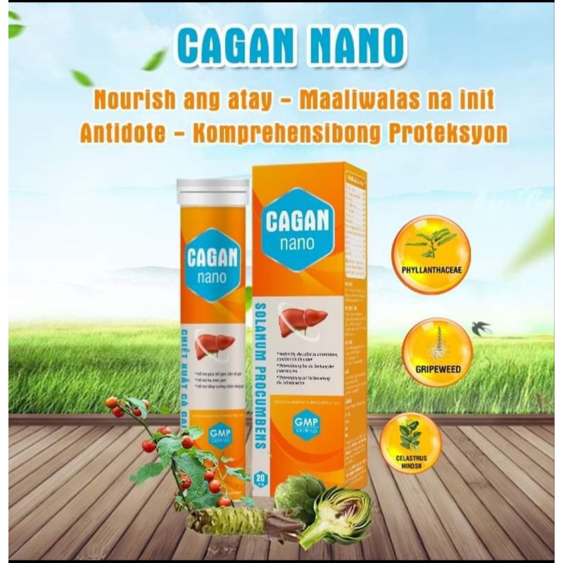 CAGAN NANO 20 EFFERVESCENT TABLETS HEALTH SUPPLEMENT SUPPORT LIVER ...