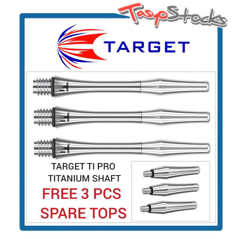 TARGET TI.PRO [SHORT] TITANIUM SHAFT with FREE SPARE TOPS | Shopee ...