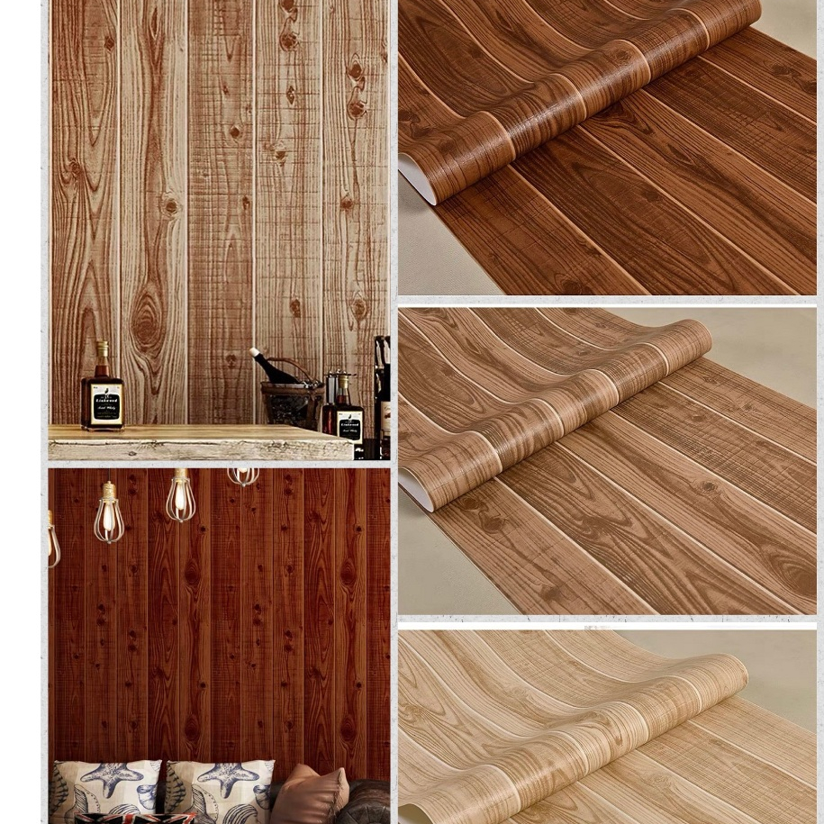 home Wallpaper 10M*45CM PVC Self adhesive Waterproof Floral Wallpaper ...