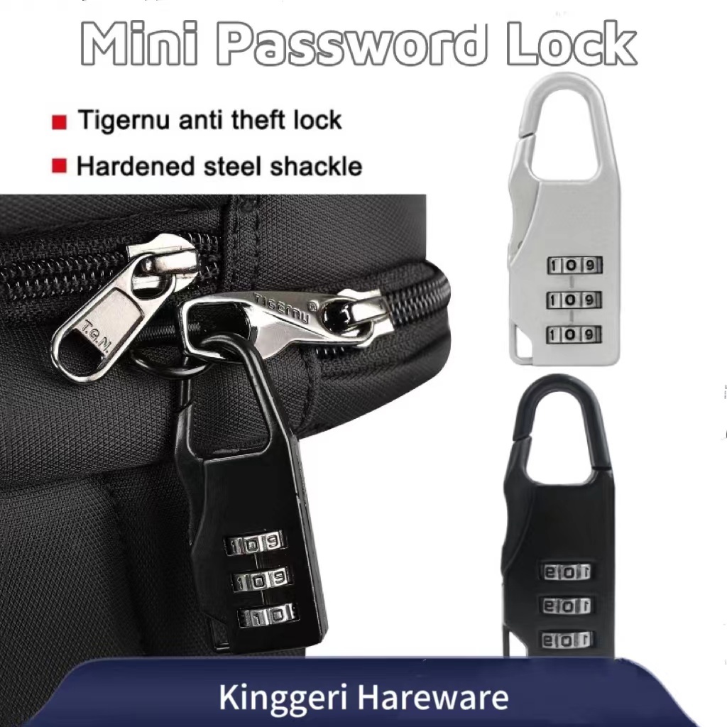 Dial Digits Code Number 3 Digit Password Combination Padlock Safety Travel Security Lock For