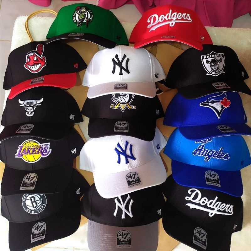 Authentic 47 Brand mvp NBA,MLB,NFL Assorted curve snapback | Shopee ...