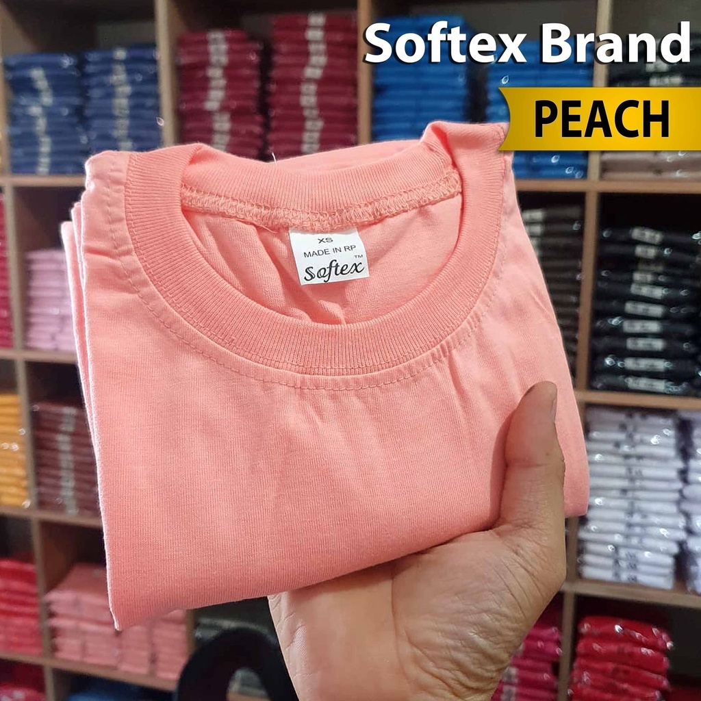PEACH FUZZ TSHIRT COLOR OF THE YEAR 2024 / PLAIN TSHIRT ONLY SOFTEX BRAND - NO PRINT | Shopee ...