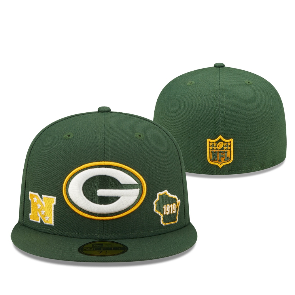 Green Bay Packers NFL Fashion brand High Quality Close Cap Baseball Cap ...