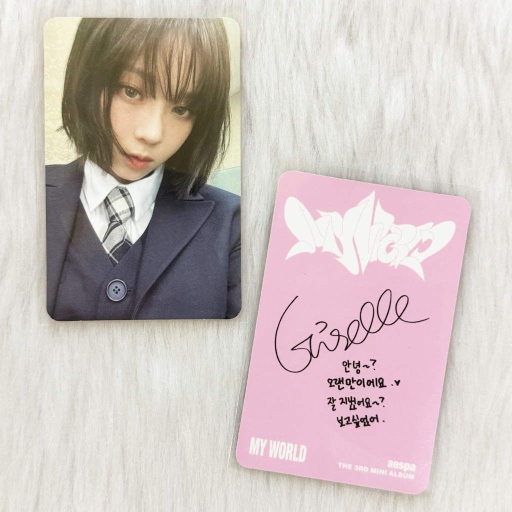AESPA My World Intro Ver. Album Photocard WinSelle Set [ONHAND ...