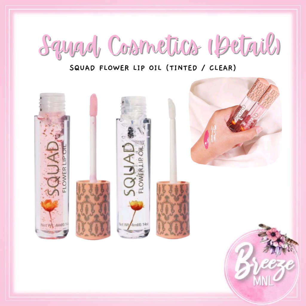 Detail Squad Flower Lip Oil (Clear or Tinted Lipgloss Lip Oil) x ...