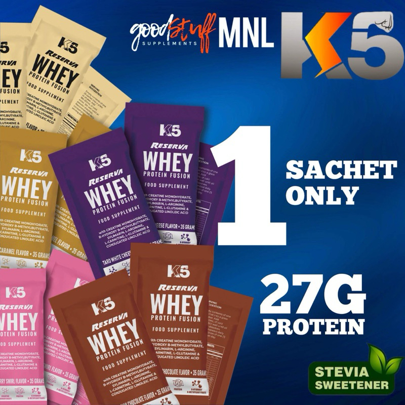 K5 RESERVA PROTEIN WHEY POWDER - 1 SACHET | Shopee Philippines