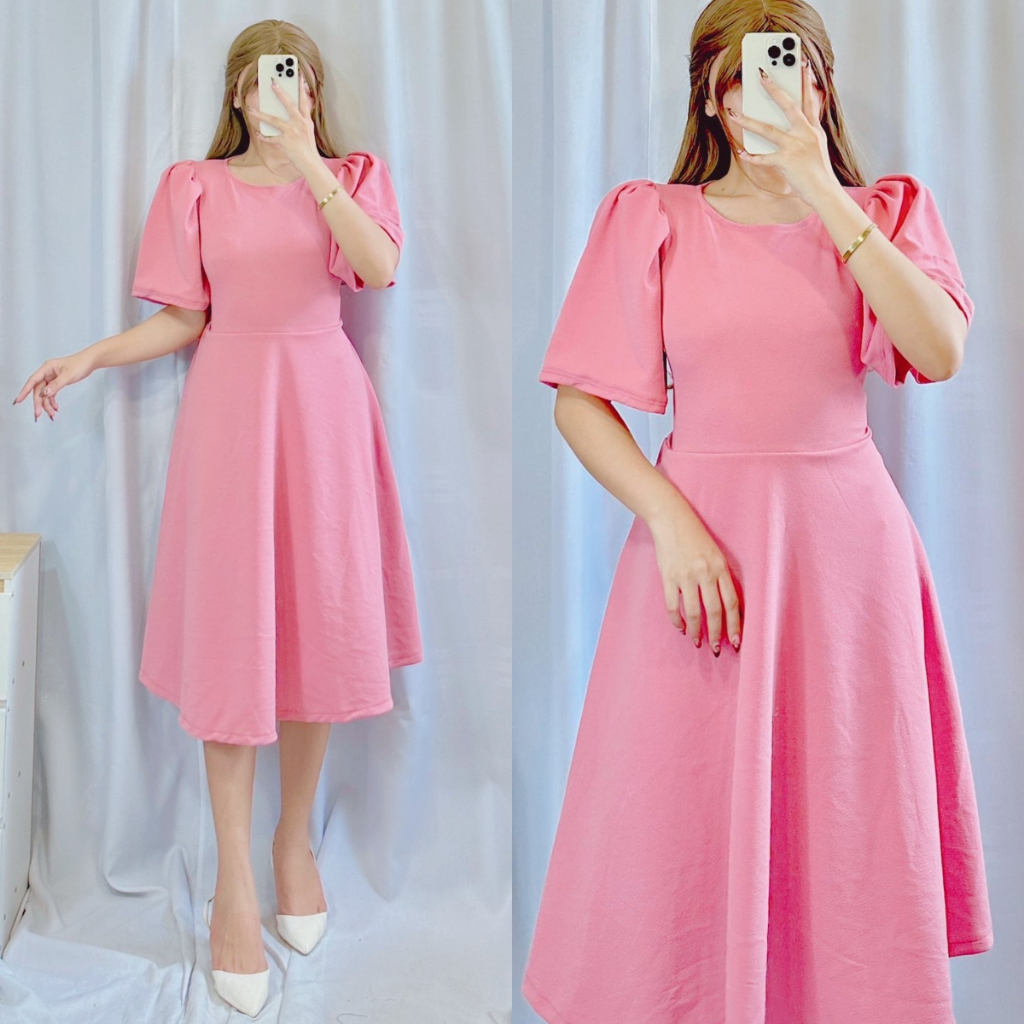 COD fashion Bonny Padded Puff Sleeve and OLIVE 3/4 puff sleeve long ...